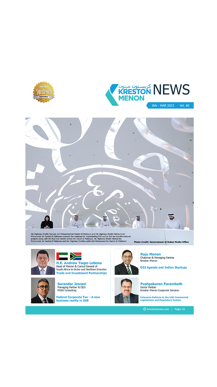Kreston Menon News Vol. 60 - Kreston Menon Kreston Menon News Vol. 60 - Kreston Menon